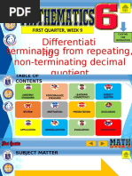 Differentiate Terminating From Repeating, Non-Terminating Decimal ...