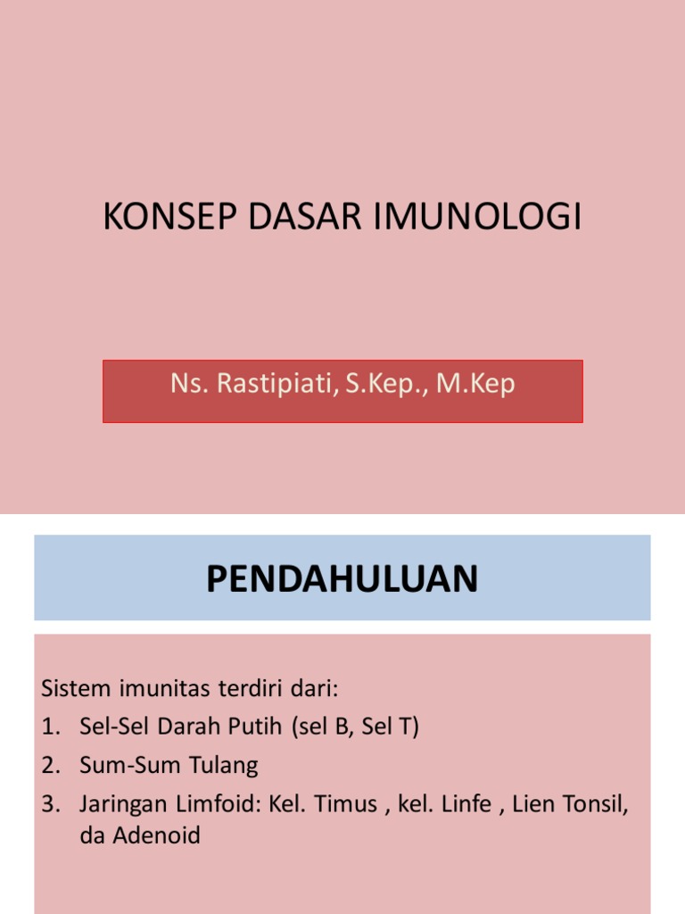 Konsep Dasar Imunologi | PDF