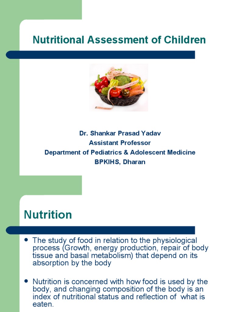 Nutritional Assessment in Children | PDF | Determinants Of Health ...
