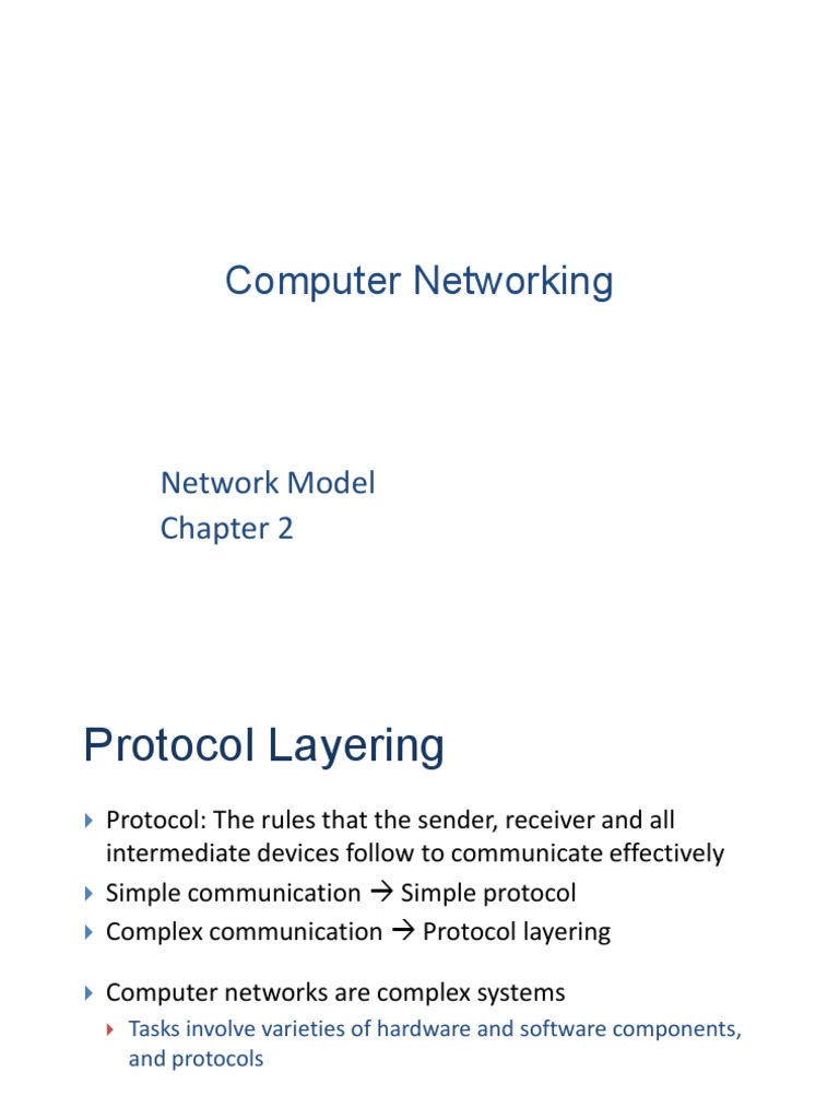 Lecture 2 - Network - Model PDF | PDF | Internet Protocol Suite | Osi Model