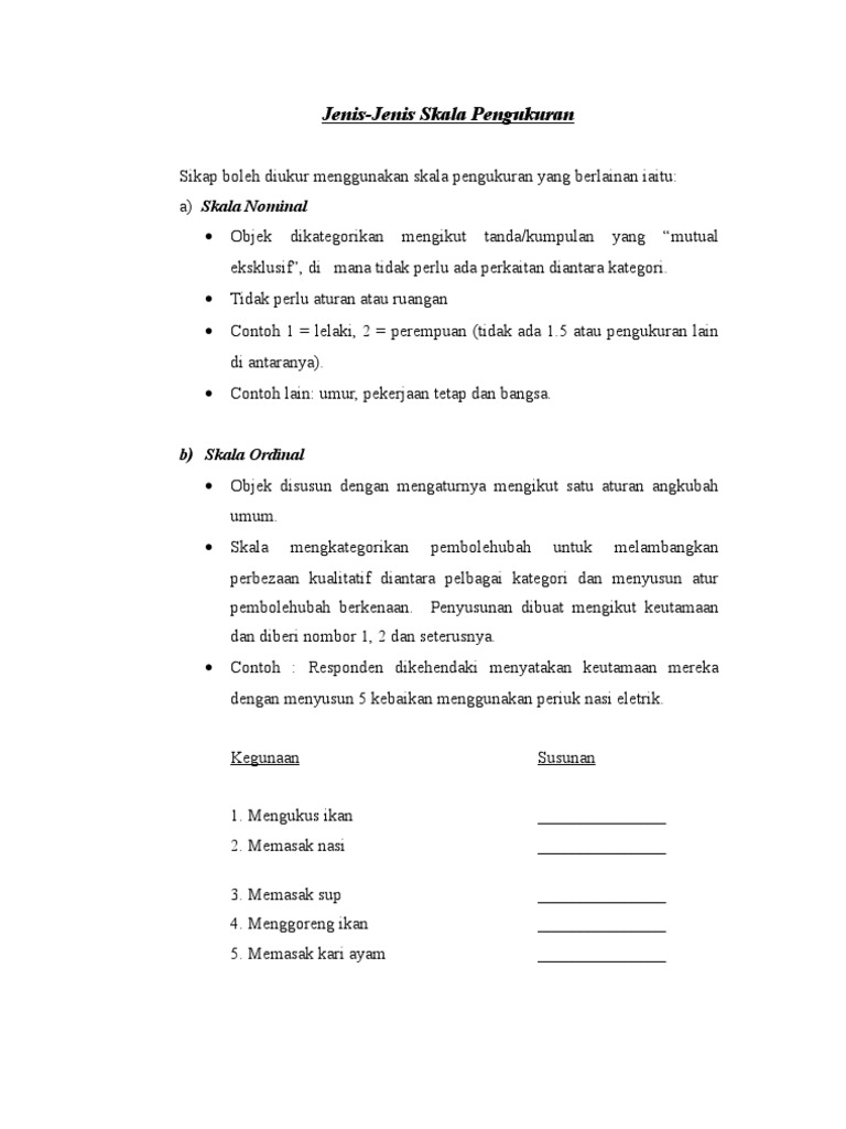 Jenis Skala | PDF