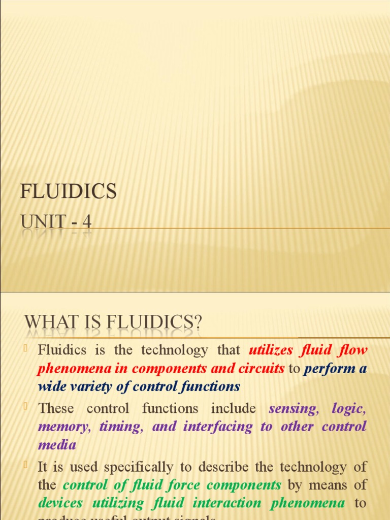 Fluidics | PDF