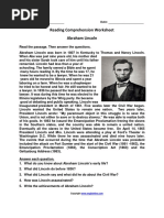 Abraham Lincoln Quiz | PDF
