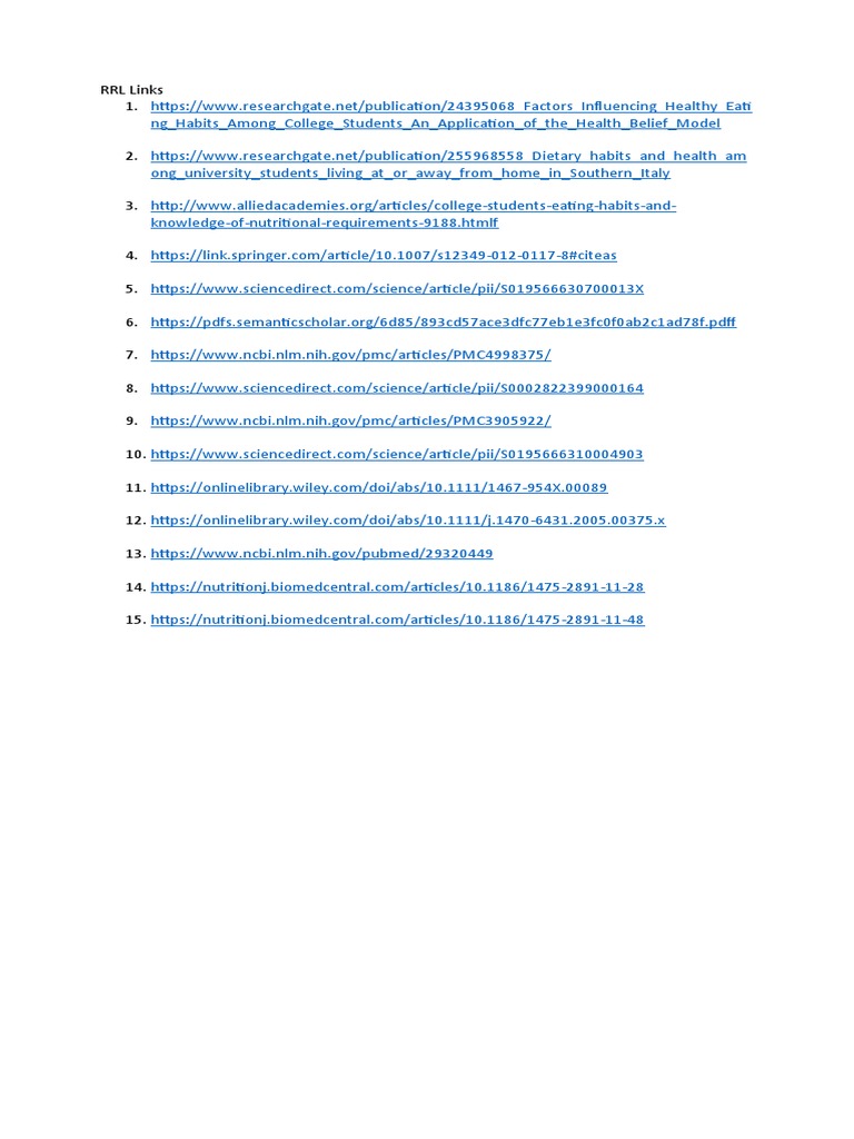 RRL Links | PDF