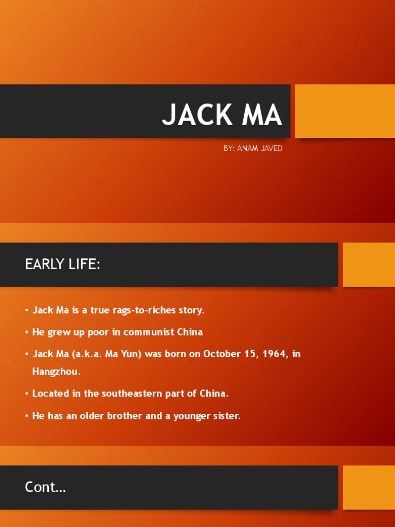 Jack Ma: By: Anam Javed | PDF