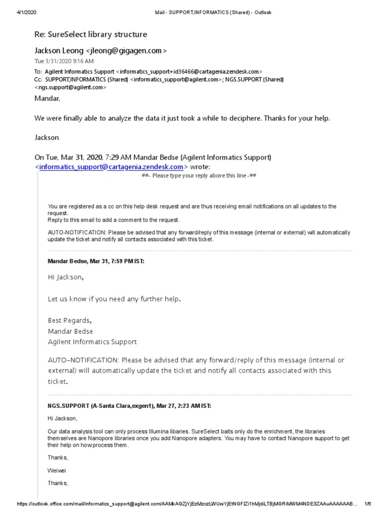 Re: Sureselect Library Structure | PDF | Genomics | Dna Sequencing
