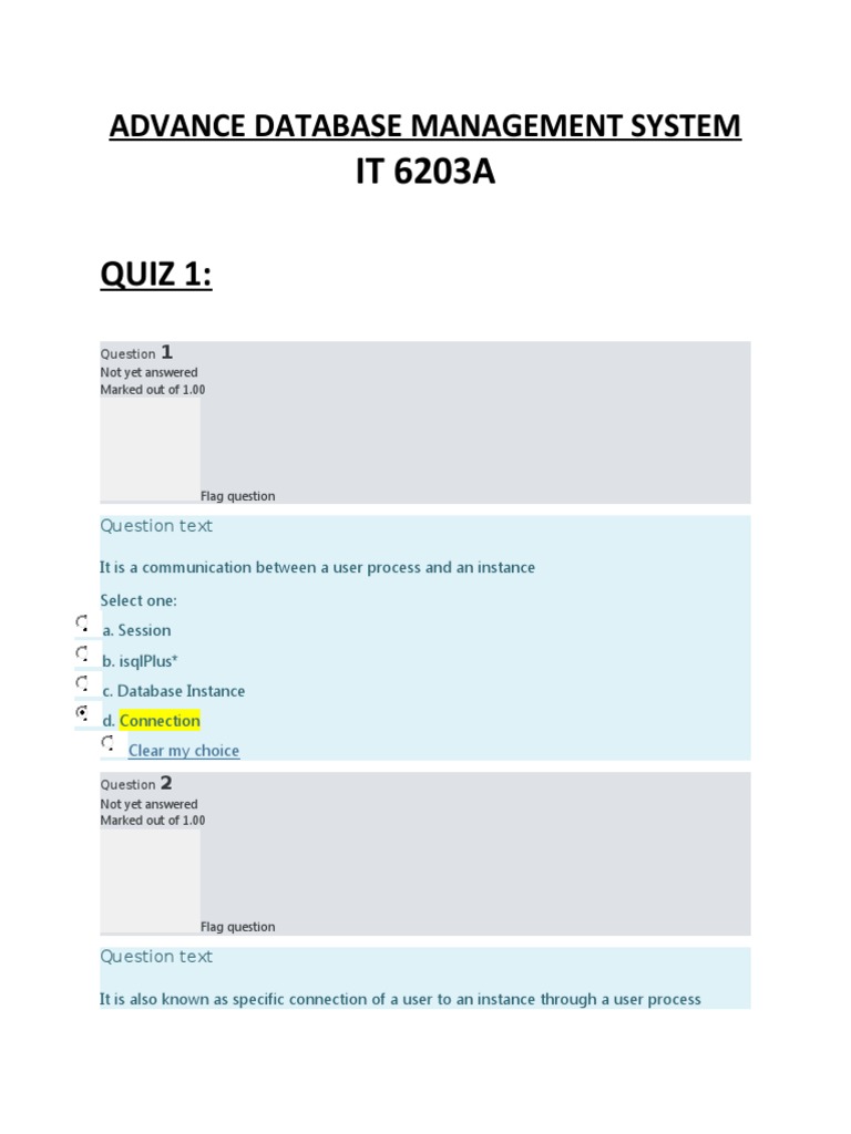 Advance Database Management System | PDF | Databases | Database Transaction