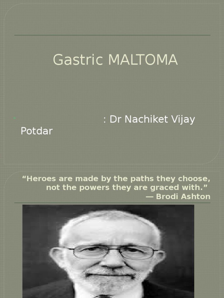 Gastric MALTOMA Case Study and Treatment | PDF | Digestive Diseases ...