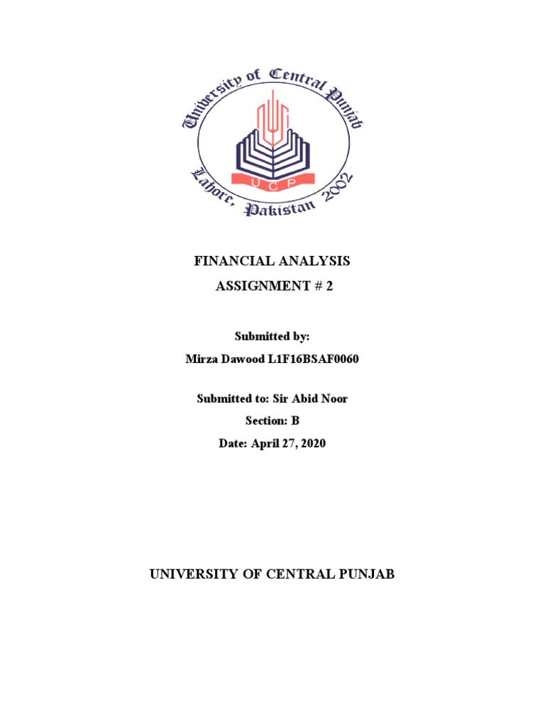 Financial Analysis Assignment # 2 | PDF | Leverage (Finance) | Return ...