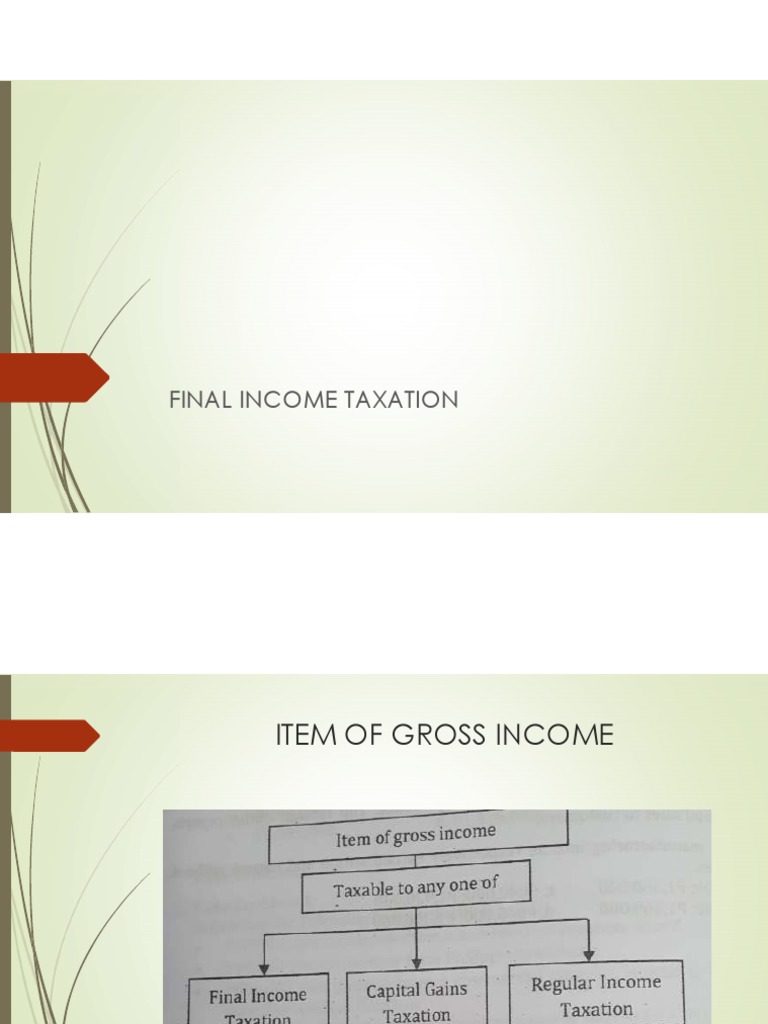 Final Tax PDF | Download Free PDF | Withholding Tax | Taxpayer