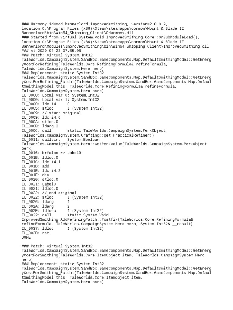Harmony Log | PDF | Constructor (Object Oriented Programming) | Programming