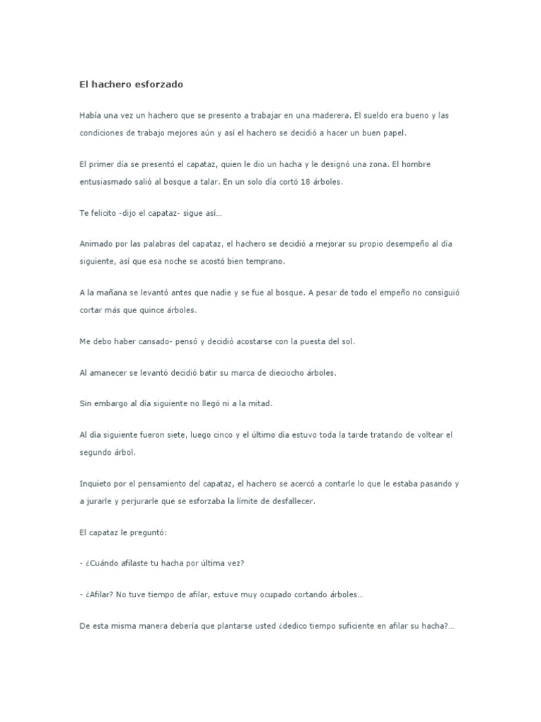 El Hachero Esforzado | PDF