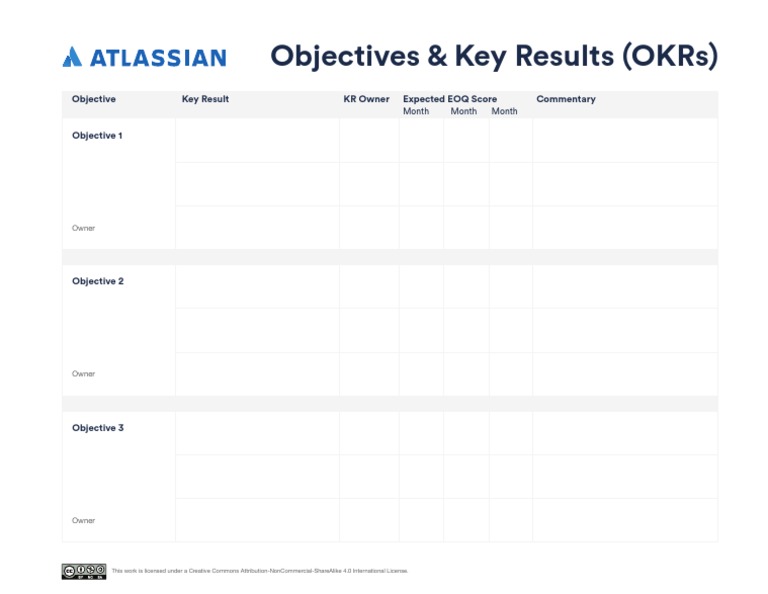 OKRs Template PDF | PDF