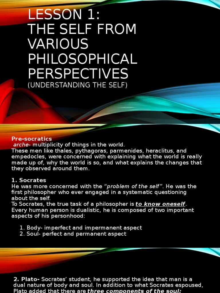 Uts Lesson 1 | PDF | Soul | Plato