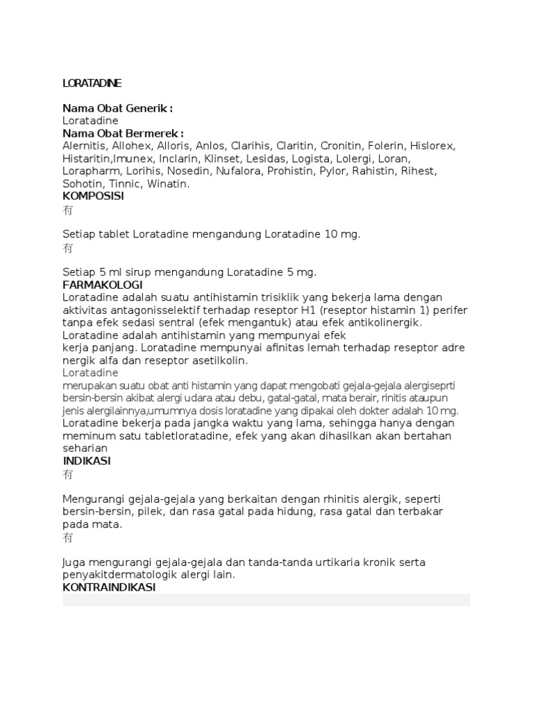 LORATADINE | PDF