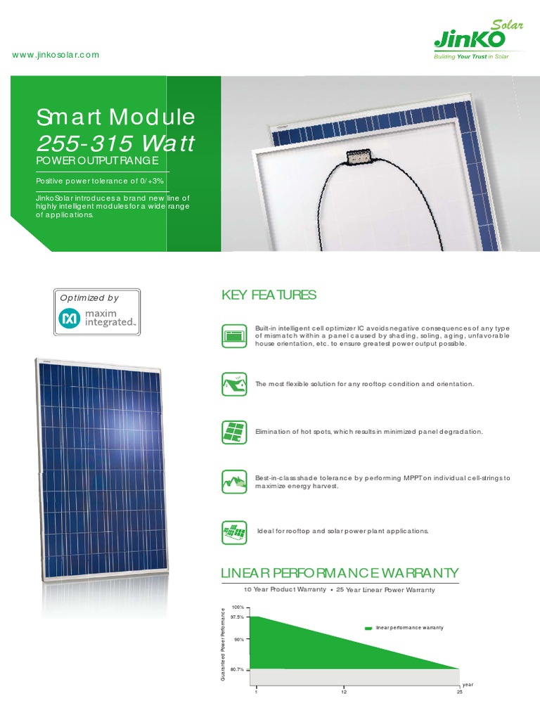 Smart Module (Maxim) | PDF | Solar Power | Solar Panel