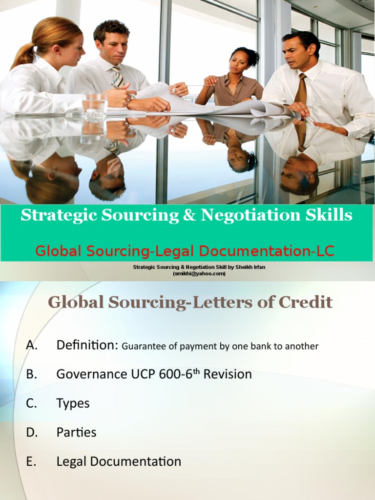 SSNS-Spring 20 - Global Sourcing-Legal Documentation | PDF | Letter Of ...