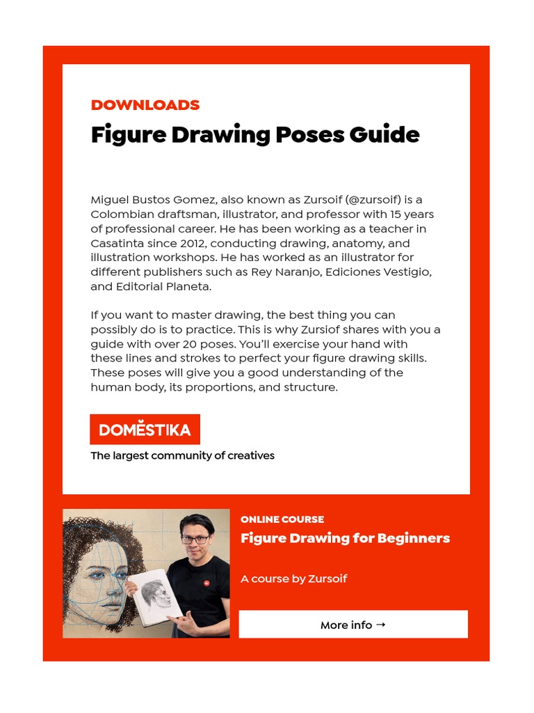 Beginner's Guide to Figure Drawing Poses | PDF