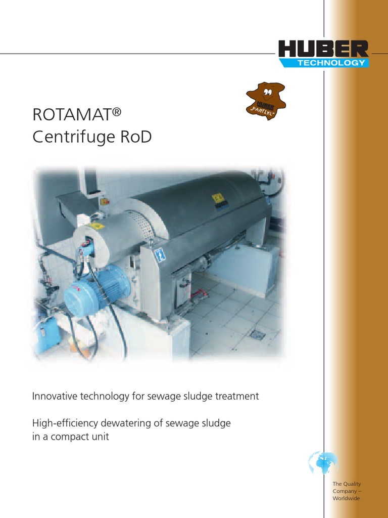 Rotamat Centrifuge Rod | PDF | Centrifuge | Pump