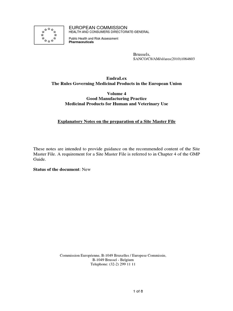 2011 Site Master File en PDF | PDF | Quality Management System | Hvac