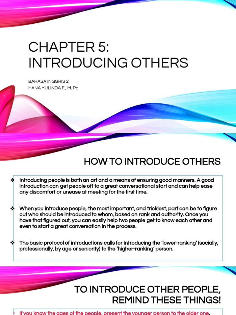 Chapter 5 Introducing Others | PDF