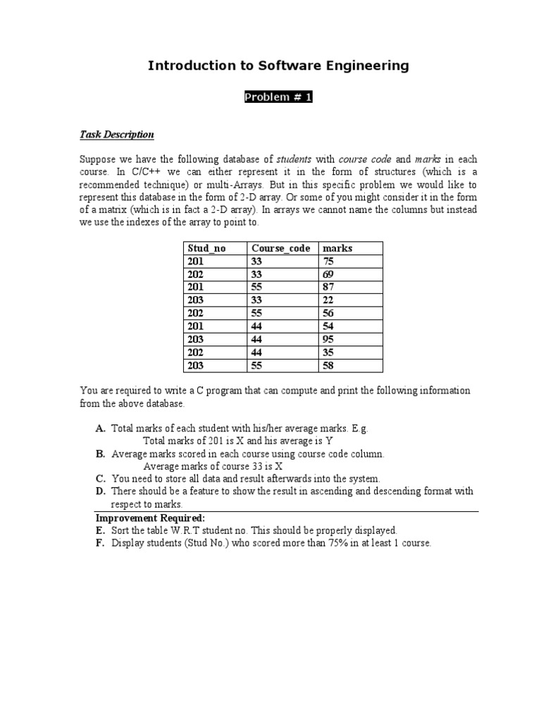 Problem Statements - V2.1 | PDF | Databases | Inventory