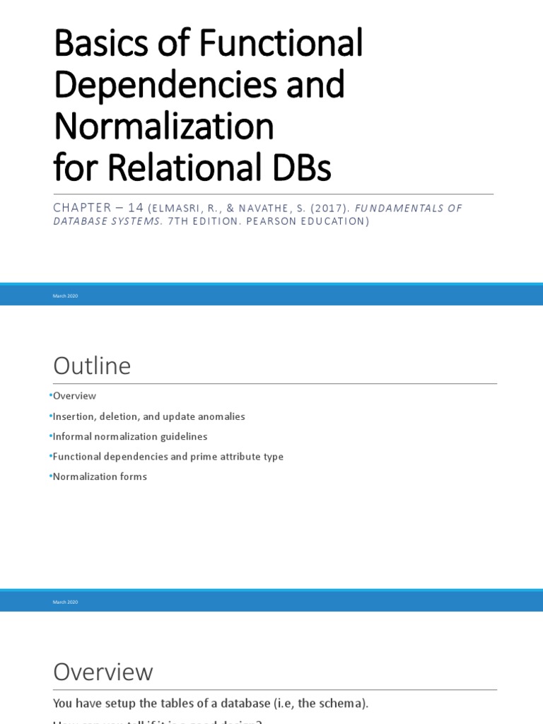 Functional Dependencies & Normalization Guide | PDF | Relational Model | Relational Database