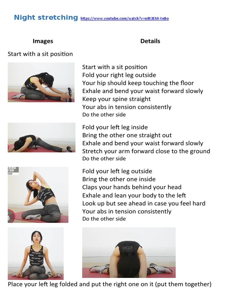 Images Details: Night Stretching | PDF | Sports