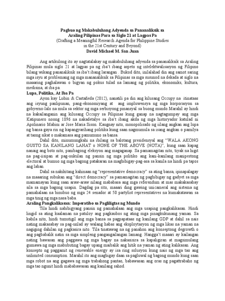 FILDIS-Buod 4 Pages | PDF