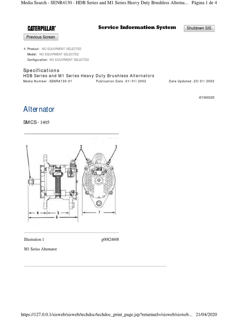 Alternator: Specifications | PDF | Electrical Engineering | Electric Power