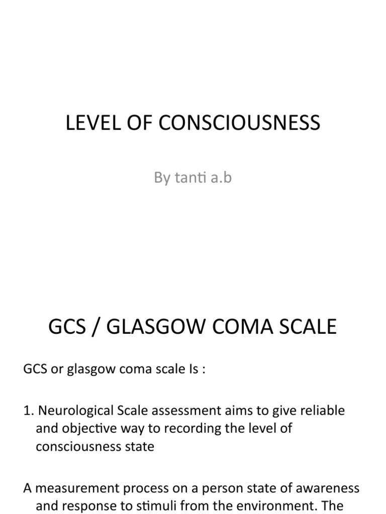 Understanding Glasgow Coma Scale Levels | PDF | Coma | Symptoms And Signs