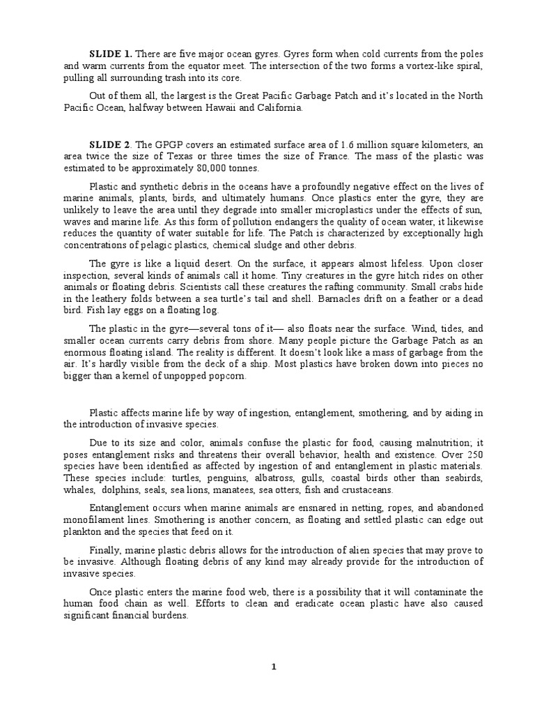 The Great Pacific Garbage Patch: An Exploration of the Largest ...