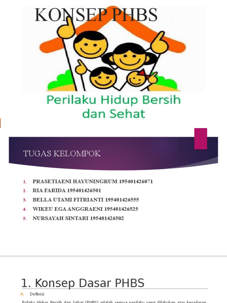 Konsep PHBS | PDF | Kesehatan Holistik