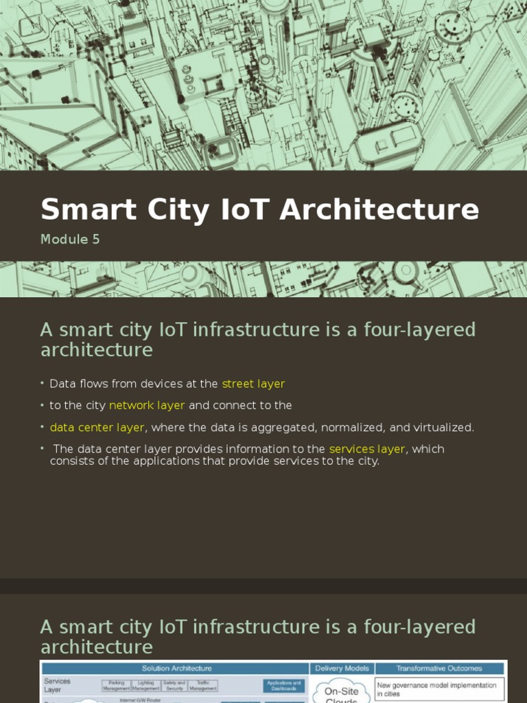 A Four-Layered Architecture for Smart City IoT Infrastructure: Street ...