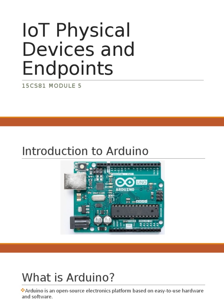 IoT (15CS81) Module 5 Arduino Uno | Download Free PDF | Arduino | Raspberry Pi