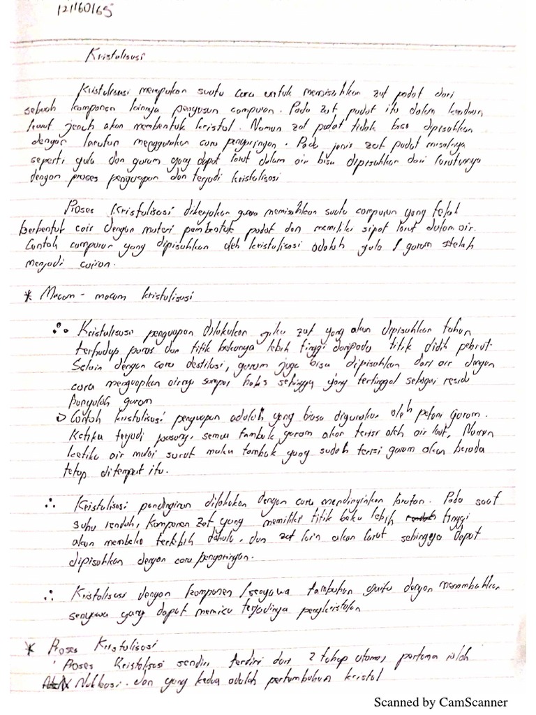 Anggit Dwi - 121160165 - Kristalisasi | PDF