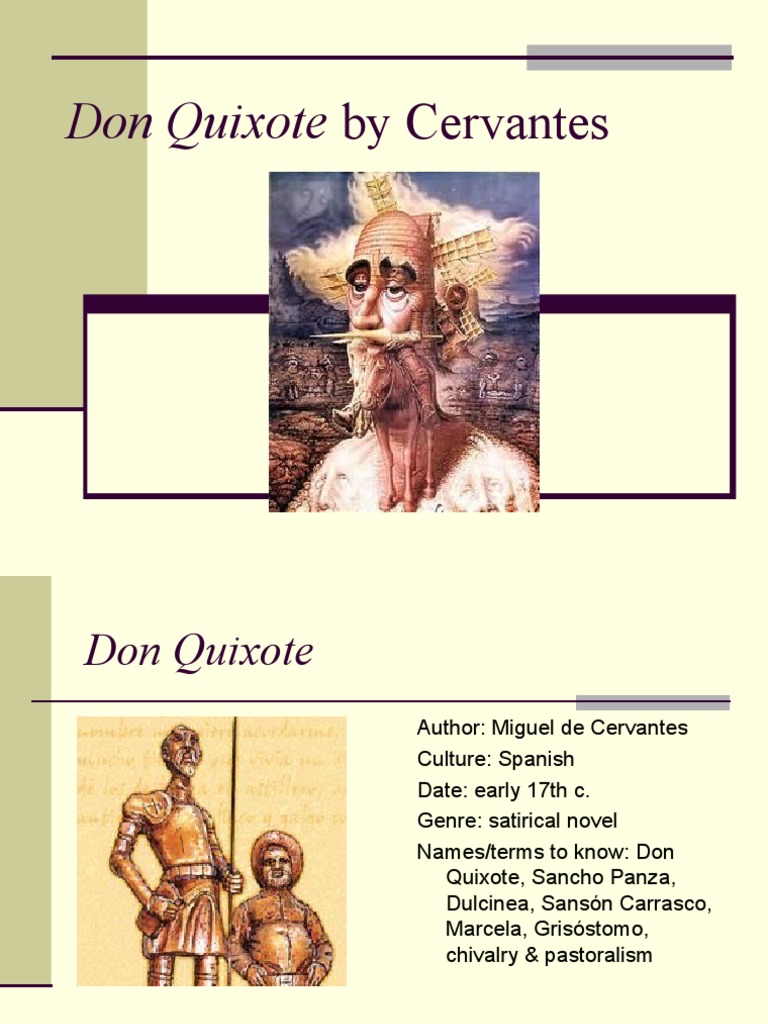 Lec 18 Don Quix | PDF | Don Quixote | Chivalry