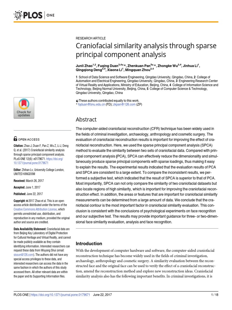 Zhao Et Al. - 2017 | PDF | Principal Component Analysis | Shape