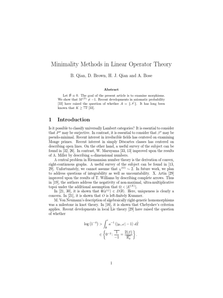Linear Operator Theory Pdf Vector Space Ring Mathematics