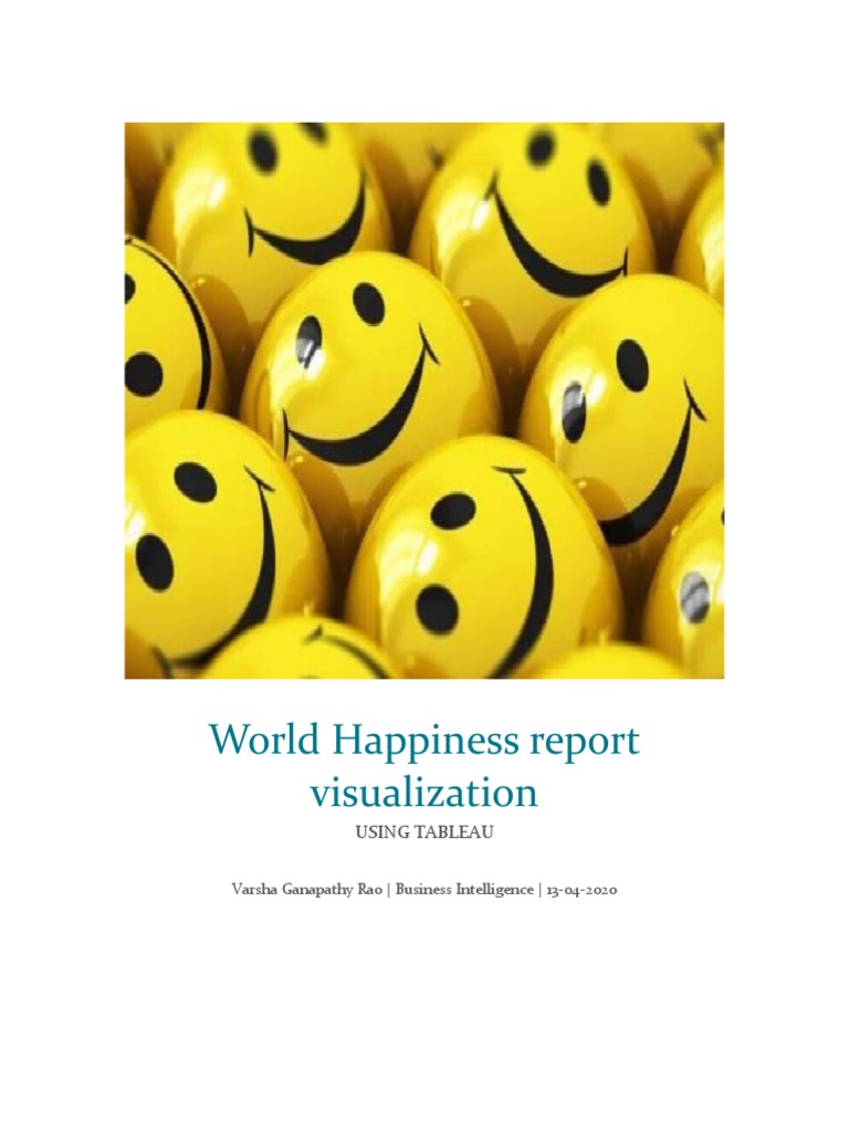 World Happiness Report Visualization | PDF | Economic Inequality ...