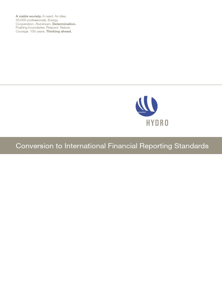 IFRS Conversion Document | PDF | International Financial Reporting ...