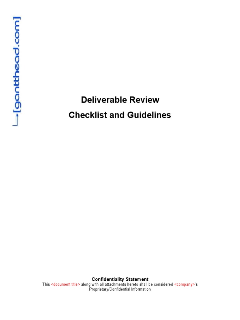 Deliverable Review | PDF | Business