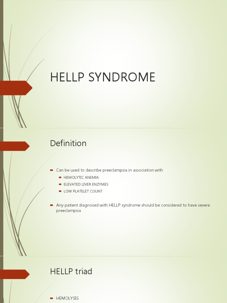 Hellp Syndrome | PDF | Human Diseases And Disorders | Hematology
