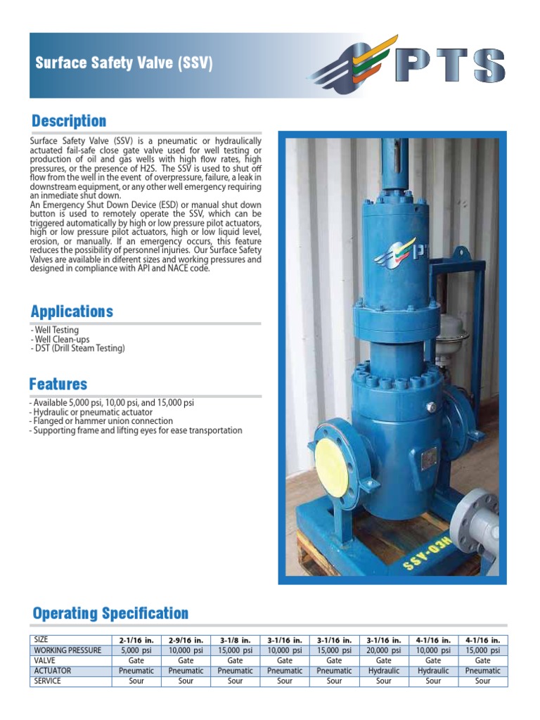 41 - Surface Safety Valve SSV PDF | PDF