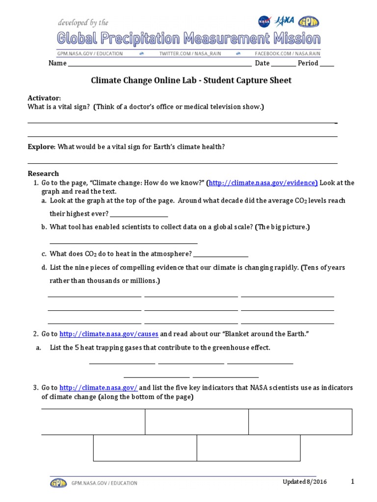 Climate Change Lab for Students | PDF | Global Warming | Climatology