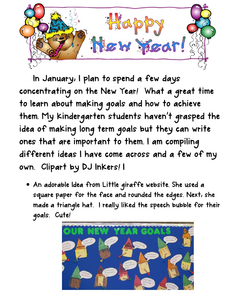 New Year Goal-Setting Ideas for Kids | PDF | Home & Garden