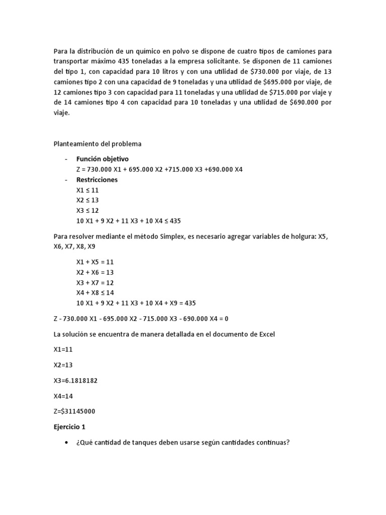 Operaciones Metodos Deterministicos | PDF