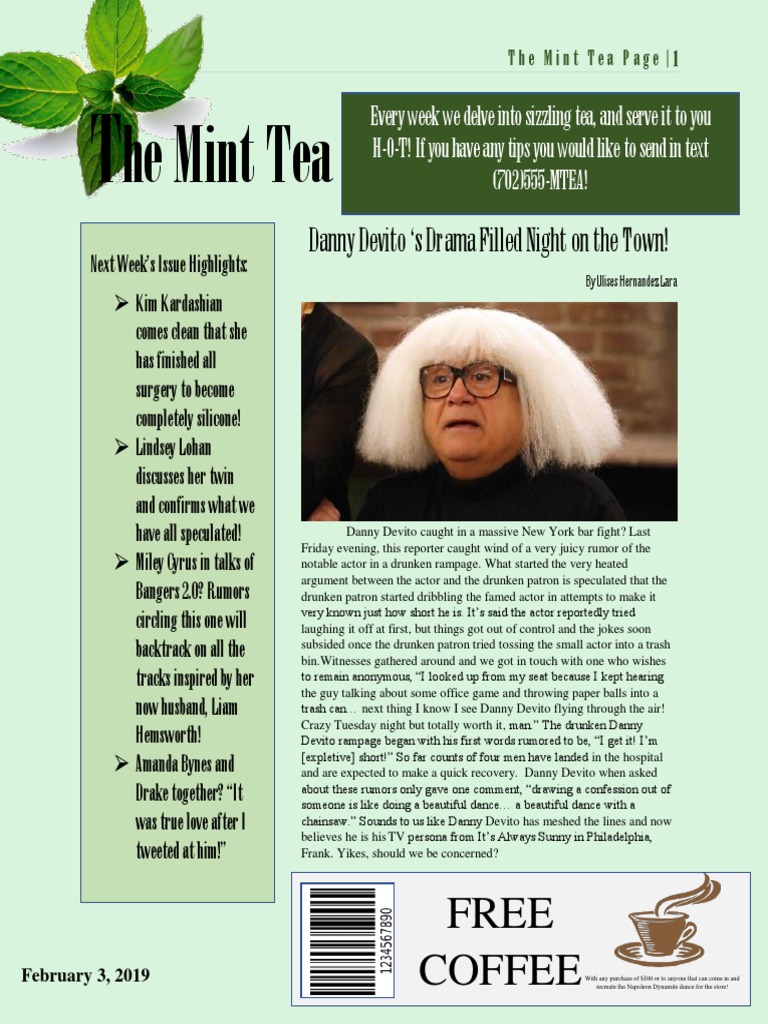 Celebrity Gossip Newspaper | PDF