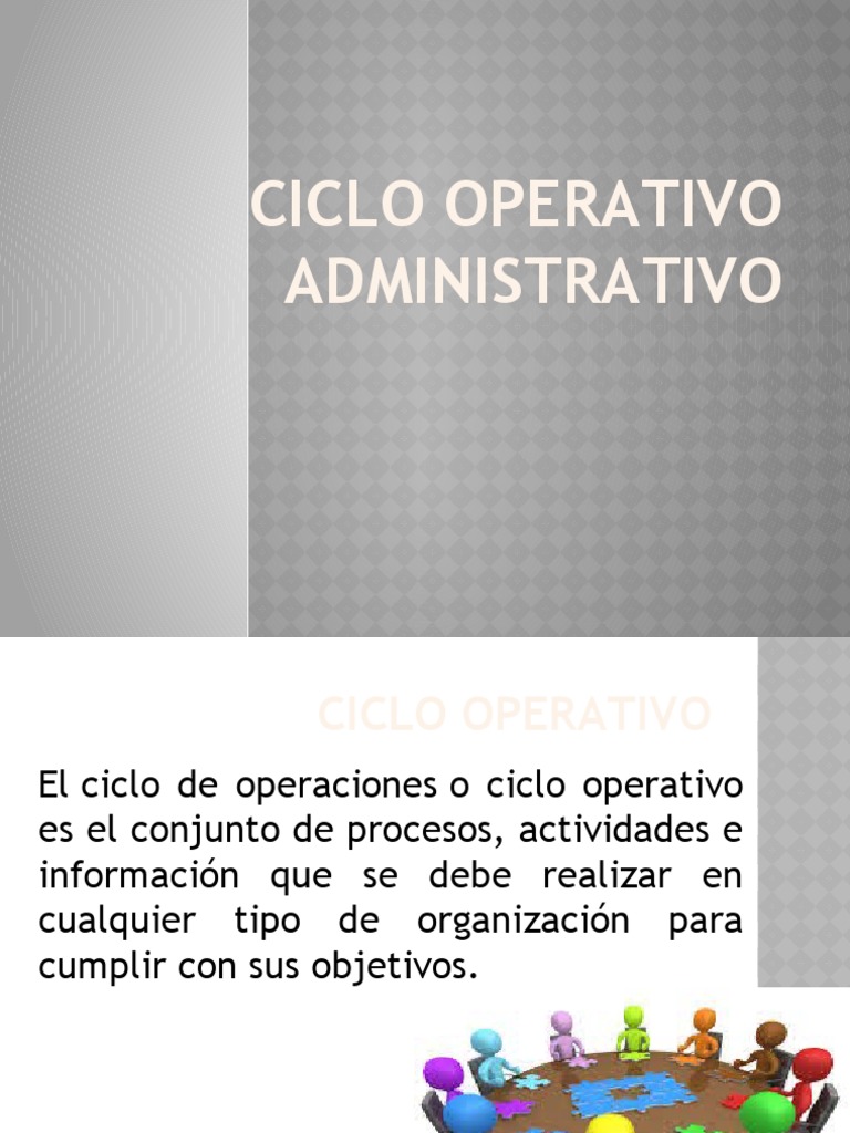 Ciclo Operativo y Proceso Administrativo | PDF | Gestión de recursos ...