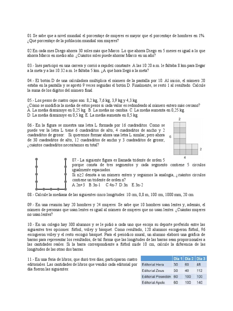 Ejercicios Olimpiadas1 | PDF | Enseñanza de matemática